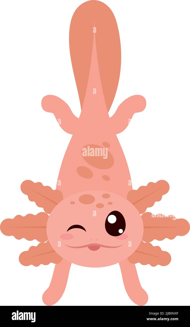 Cute Axolotl Smiling