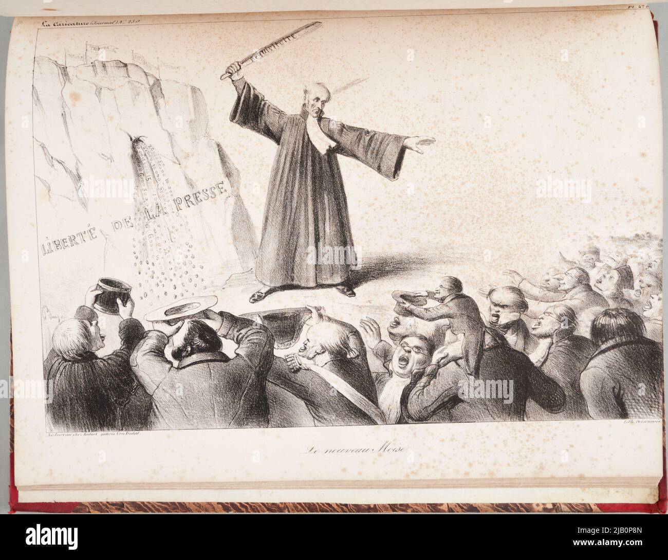 The new Moses, the caricature, no 230, pl. 478 Roubaud, Benjamin (Pseud ...