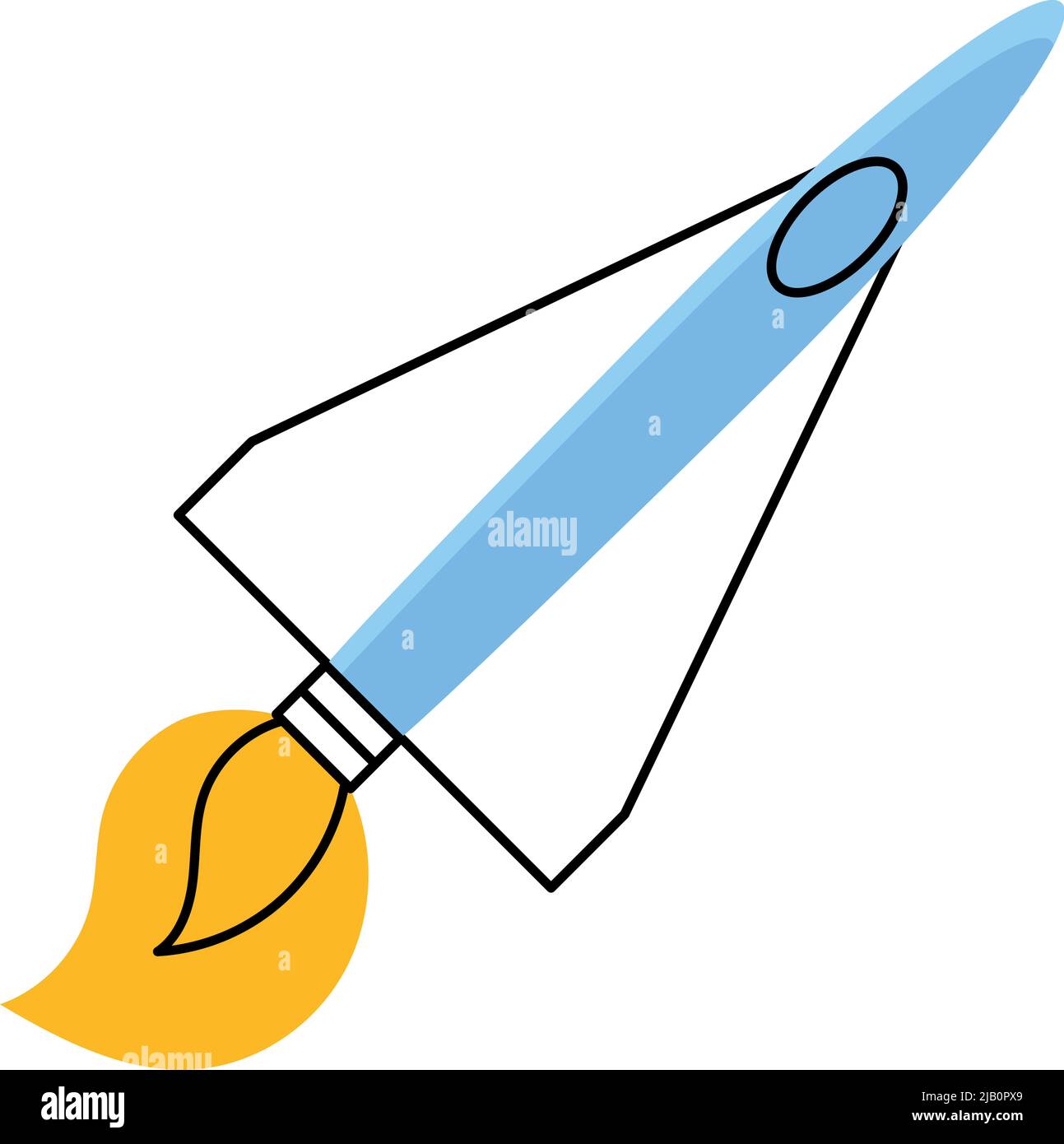 paper plane with pen Stock Vector Image & Art - Alamy