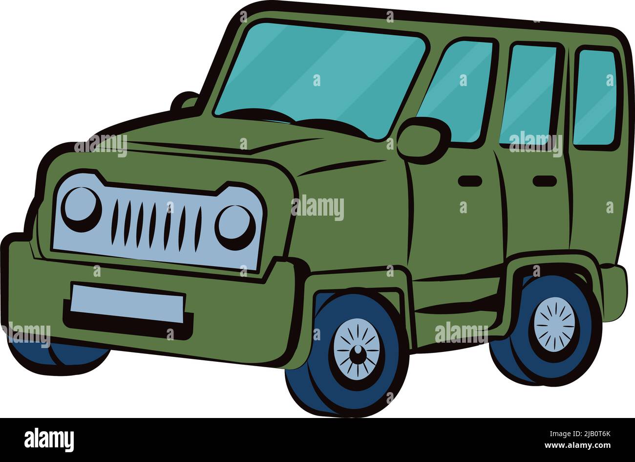 Off road car in forest Stock Vector Images - Alamy