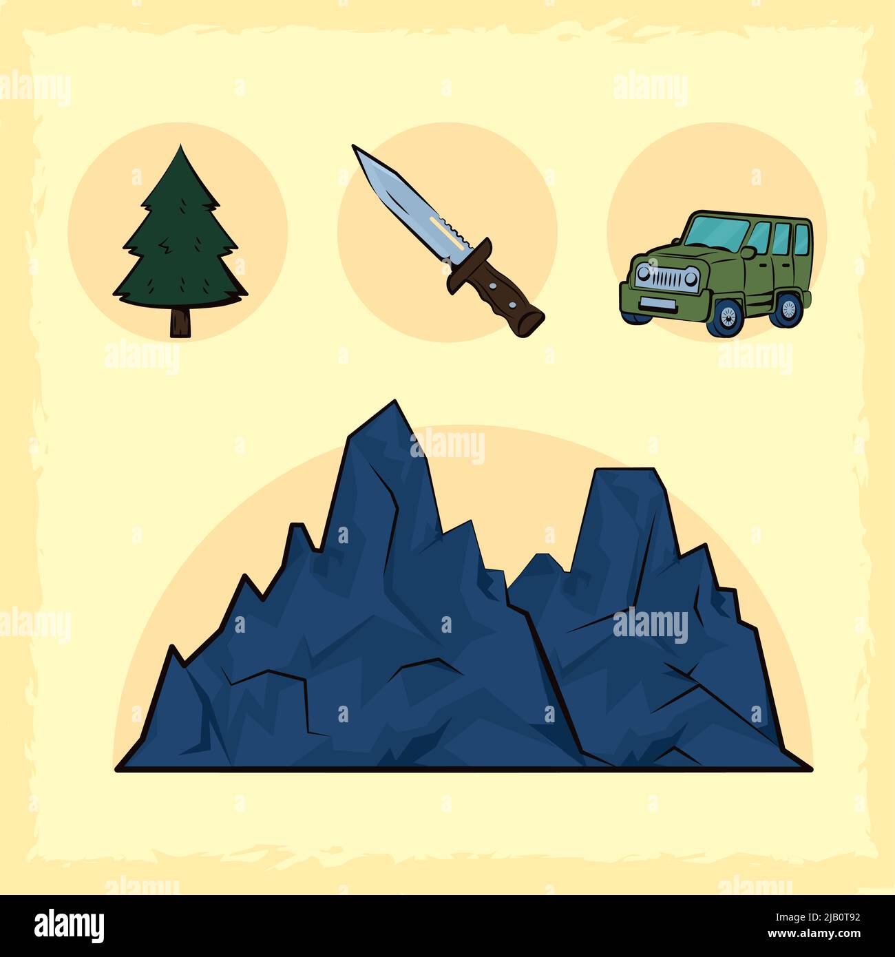 adventure icon set Stock Vector Image & Art - Alamy