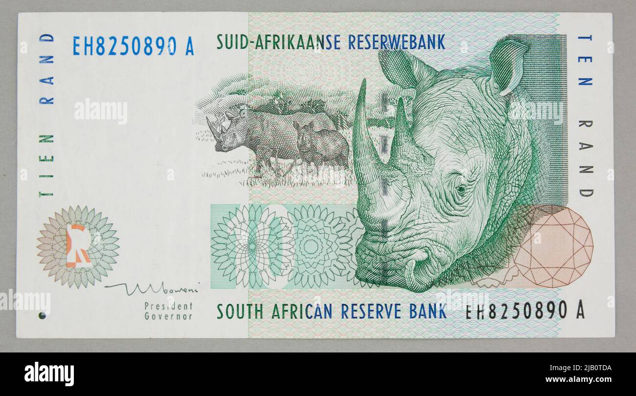 10 Rand banknote; South African Republic, B.R. (1993/99 Stock Photo - Alamy