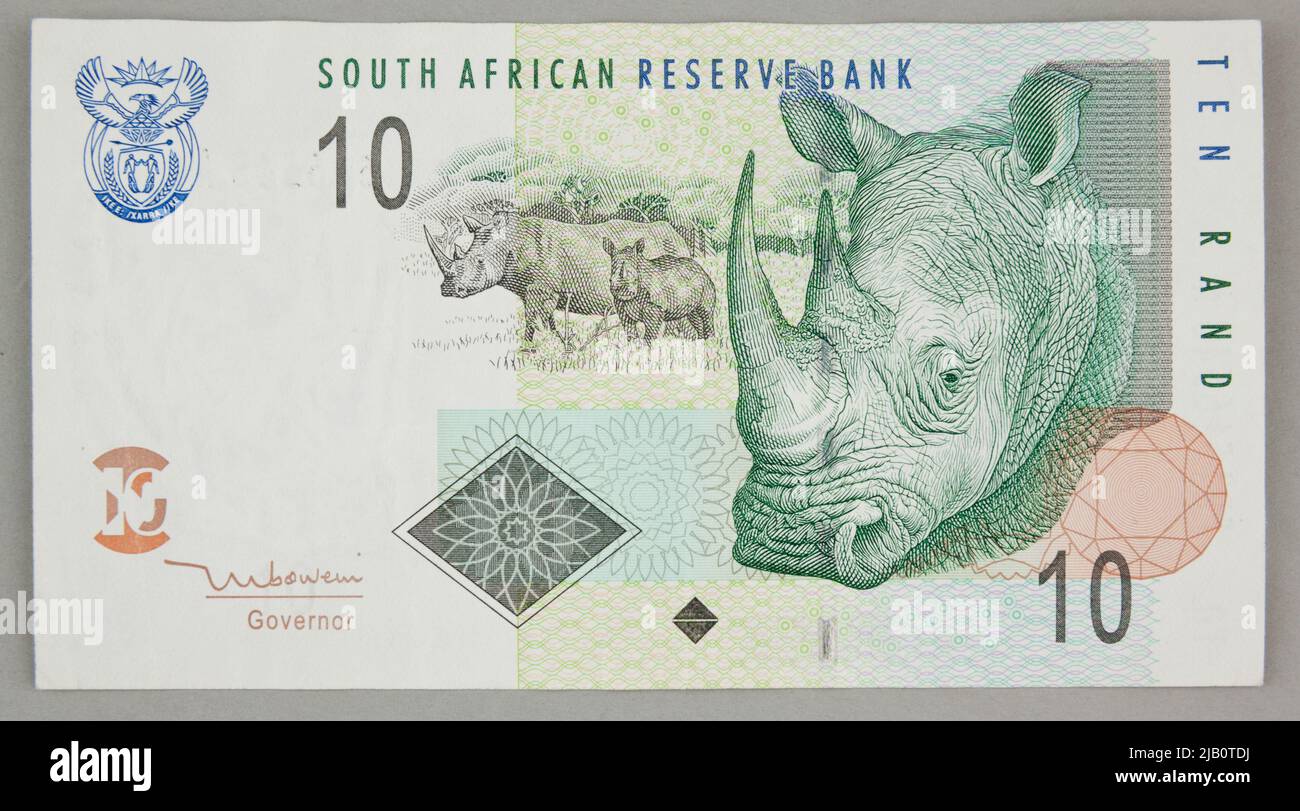 10 Rand banknote; South African Republic, B.R. (2005 Stock Photo - Alamy