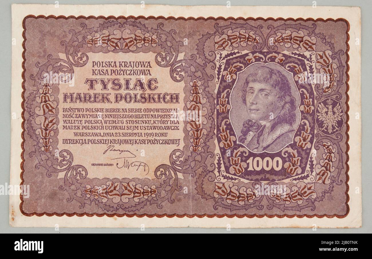 Banking for 1,000 Polish marks, Polish National Loan Fund, Polish ...