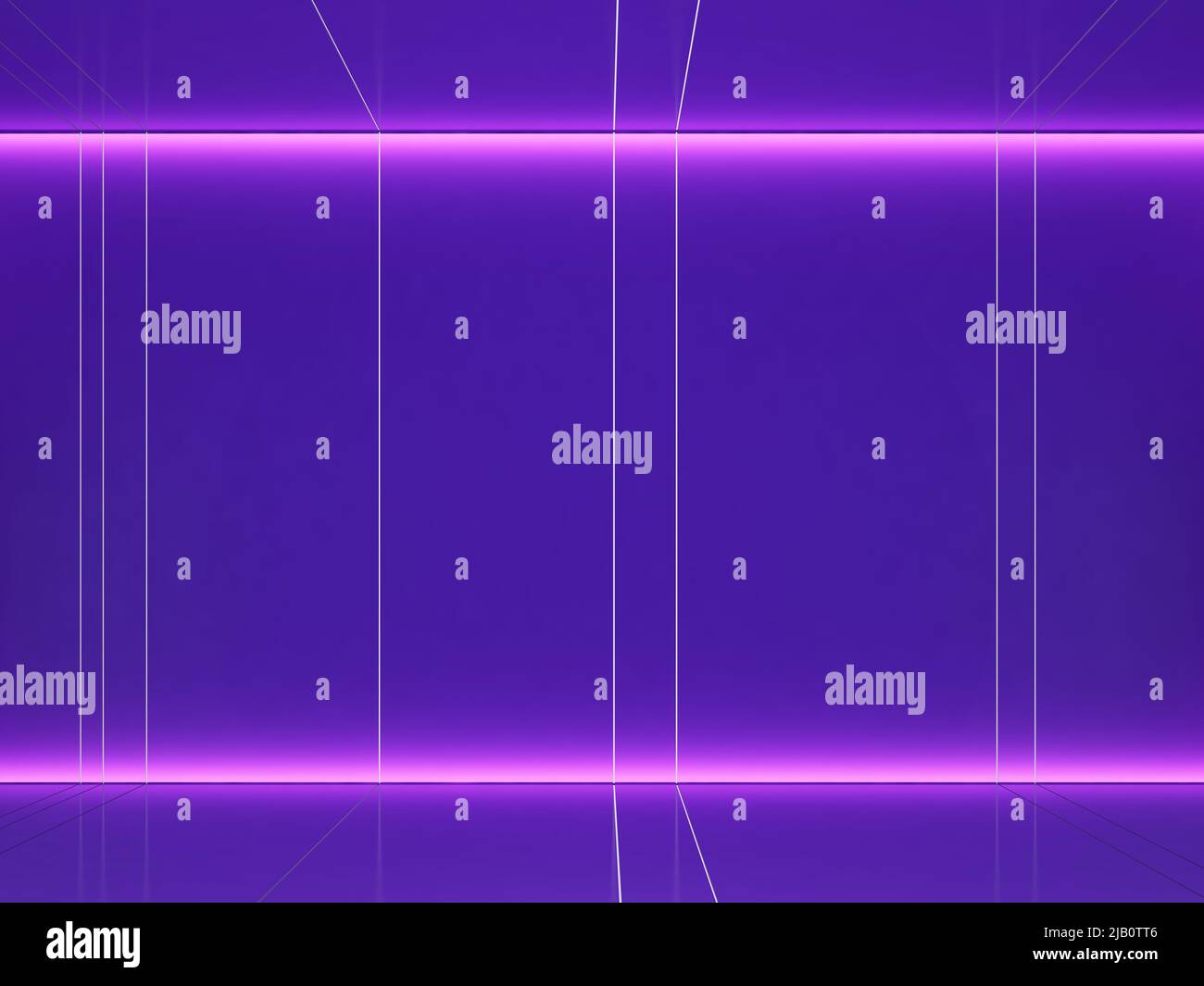 Cyber interior and violet background with copy space. Violet color mood ...