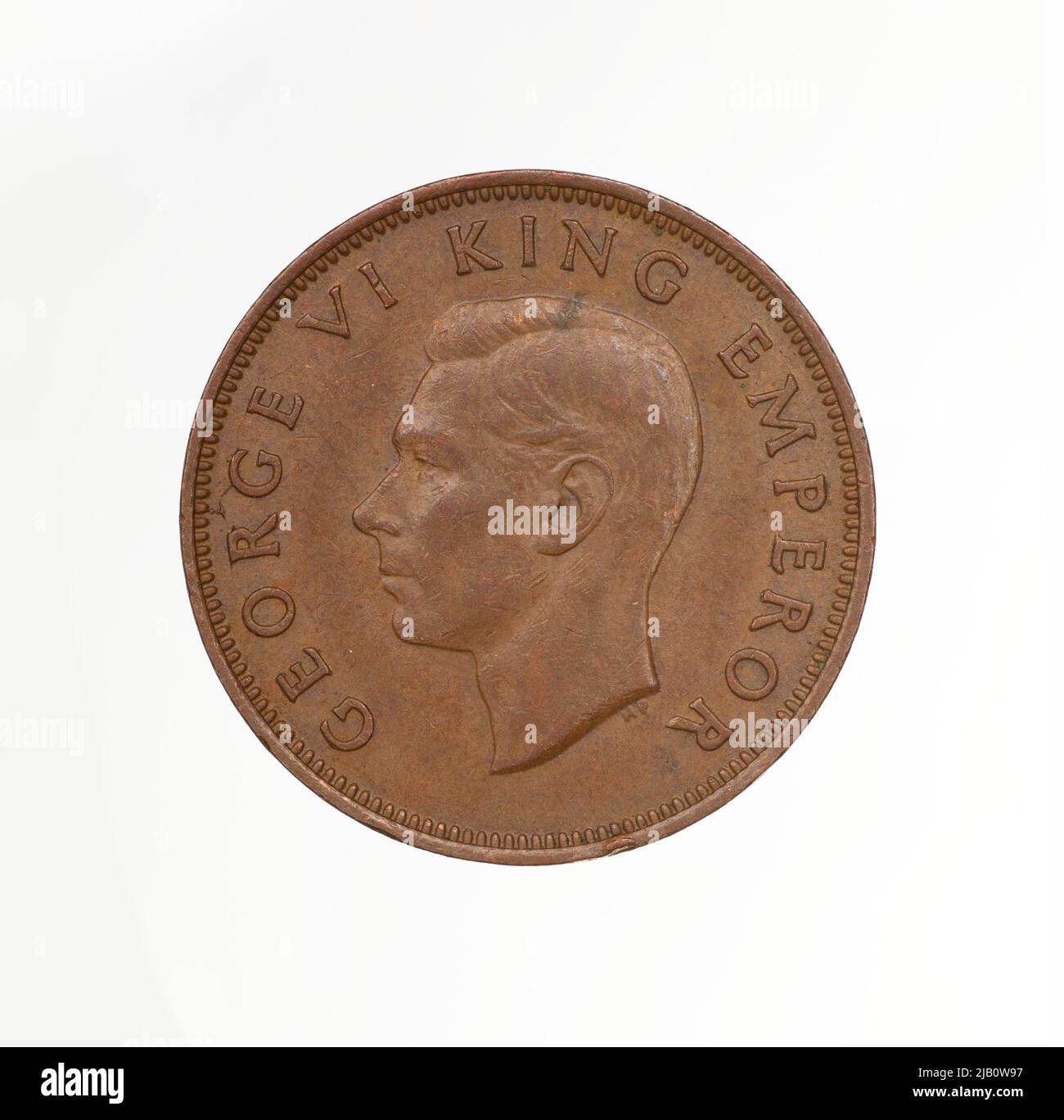 New Zealand, Jerzy VI (1936 1952), ½ Penny, London; 1942 Mennica Londyn ...