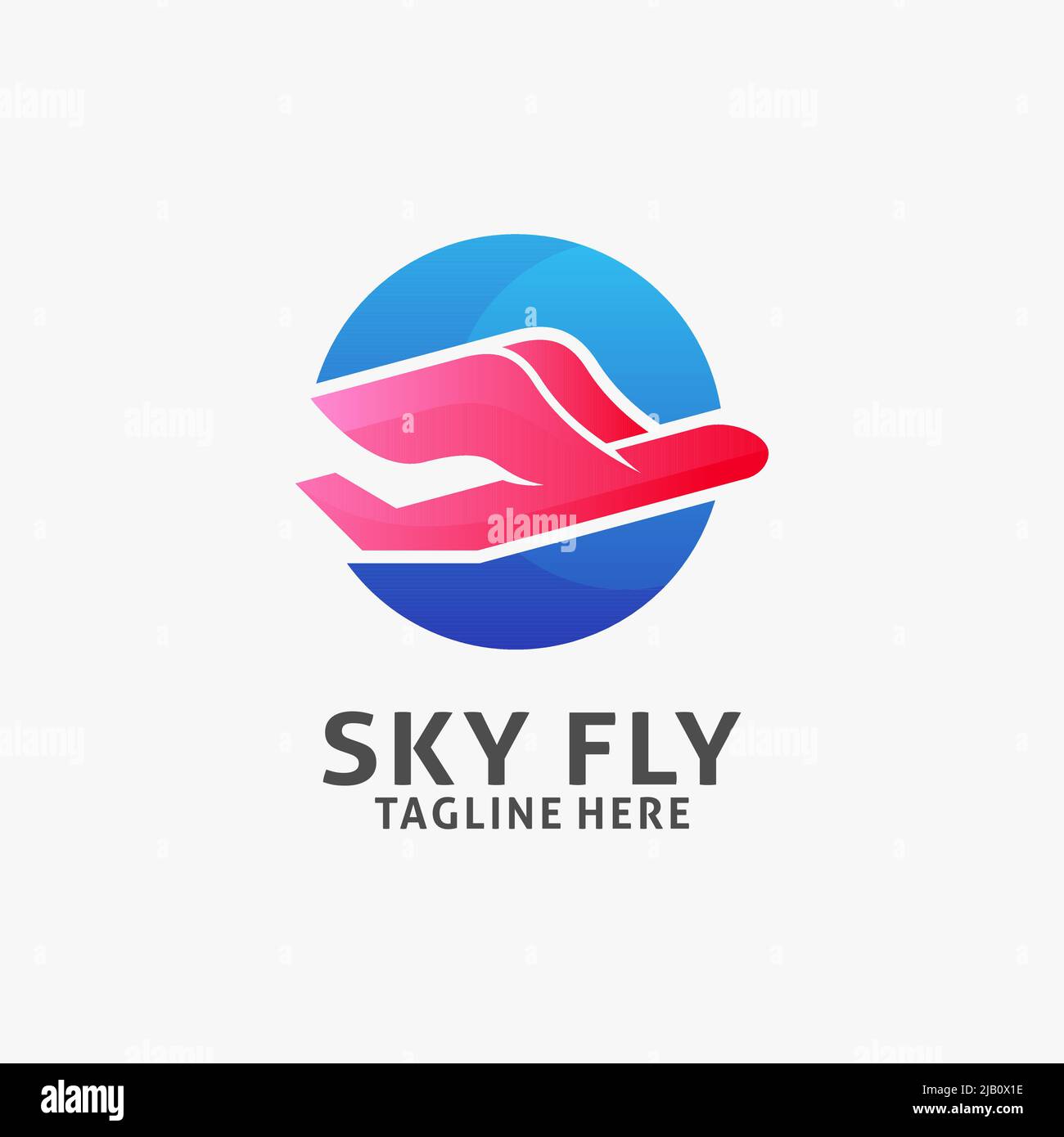 Airplane flying logo design Stock Vector Image & Art - Alamy