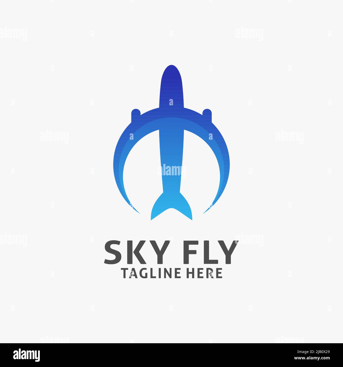 Airplane flying logo design Stock Vector Image & Art - Alamy