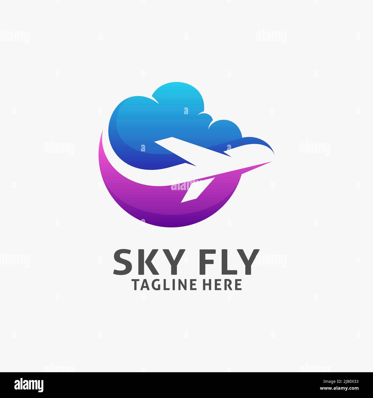 Airplane flying logo design Stock Vector Image & Art - Alamy