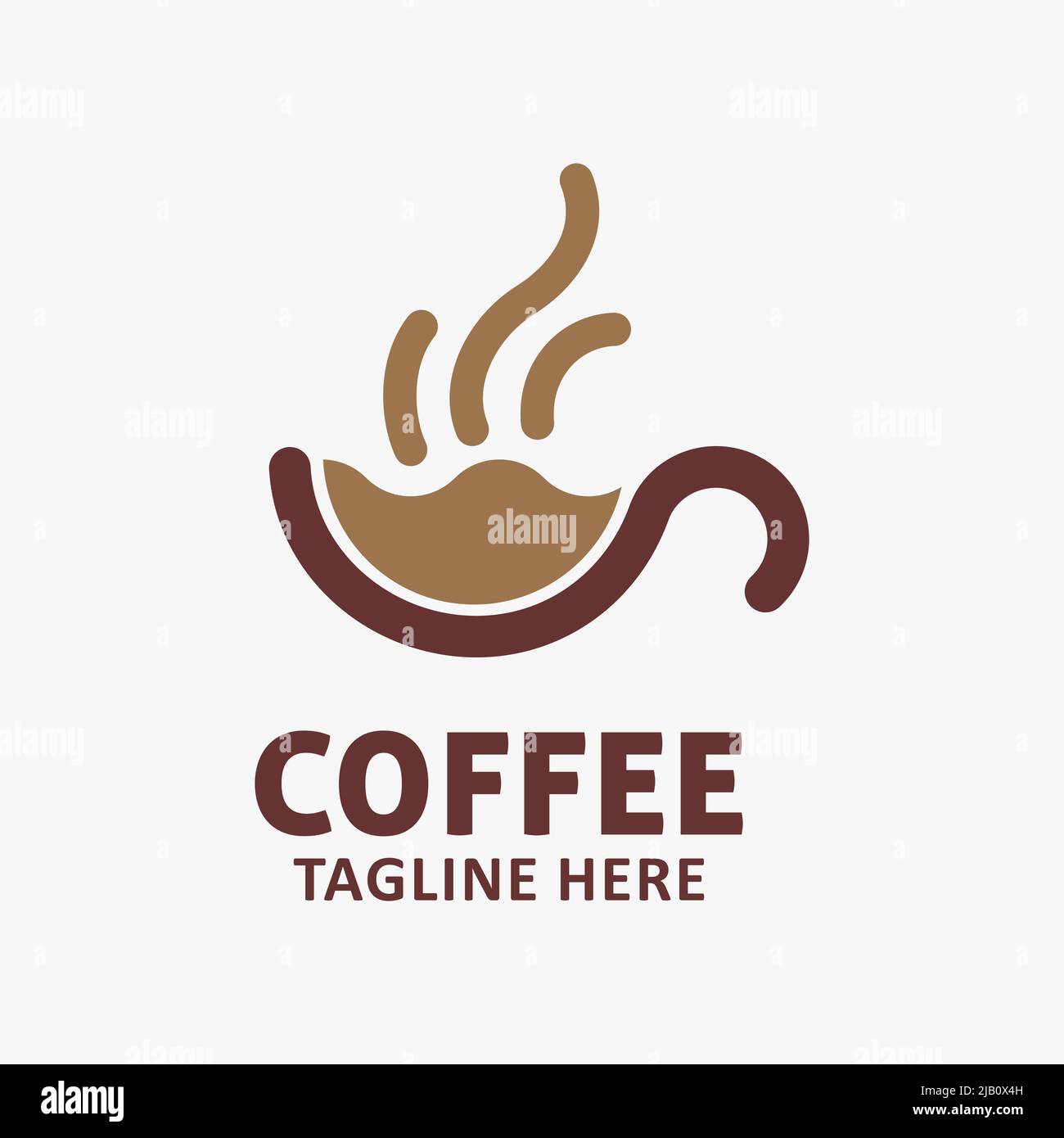 Simple coffee logo design Stock Vector Image & Art - Alamy