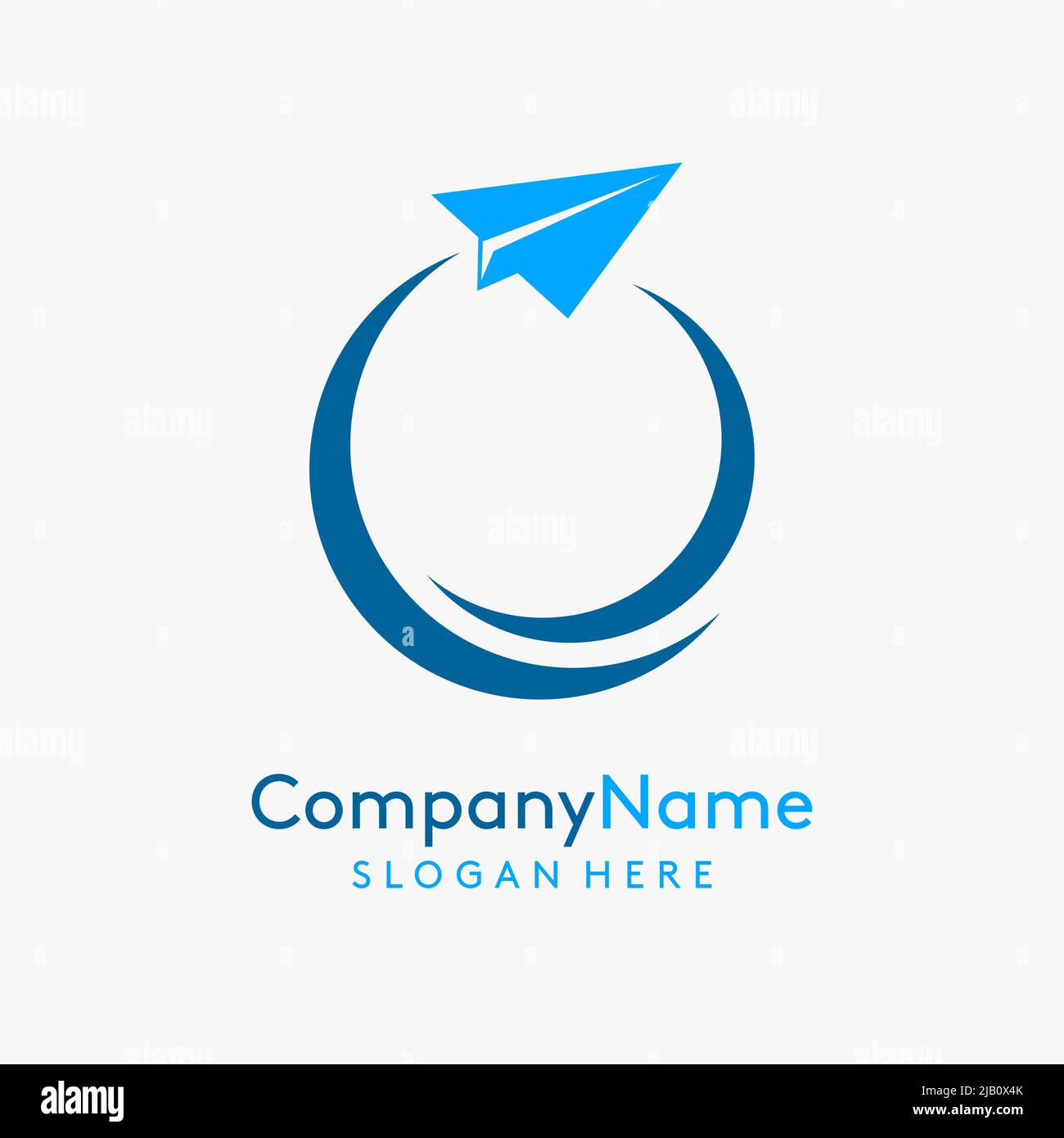 Paper plane logo design Stock Vector Image & Art - Alamy