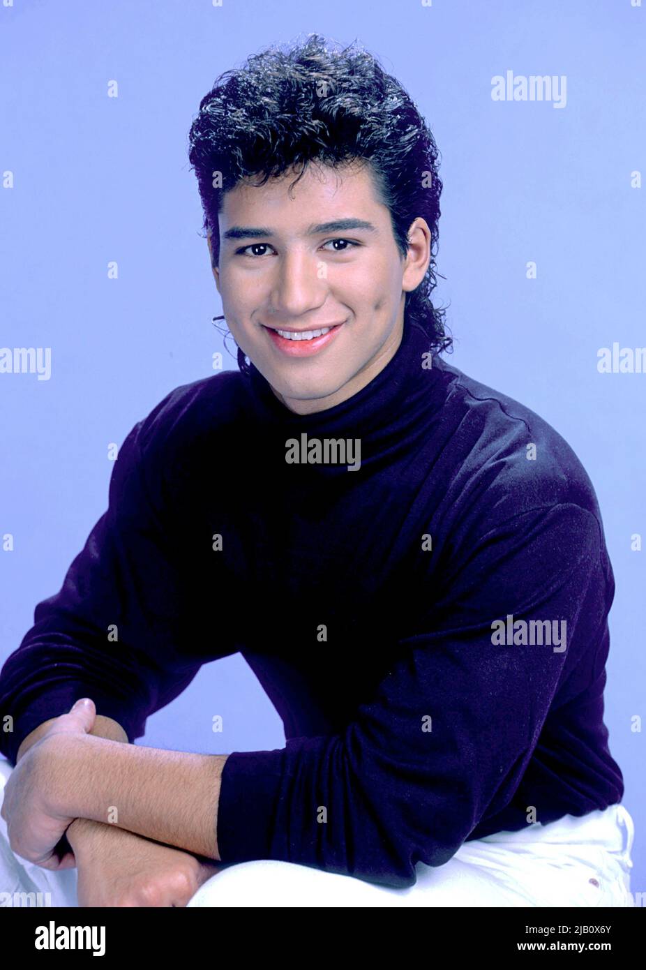 Mario Lopez portrait session done in studio 1990 Credit: Ron Wolfson ...