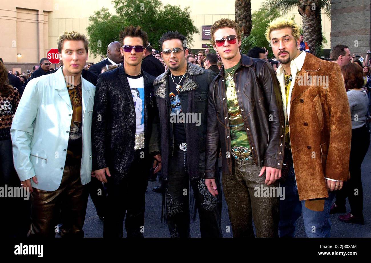 NSYNC at the Billboard Awards at the MGM Grand in Las Vegas, 2002 ...