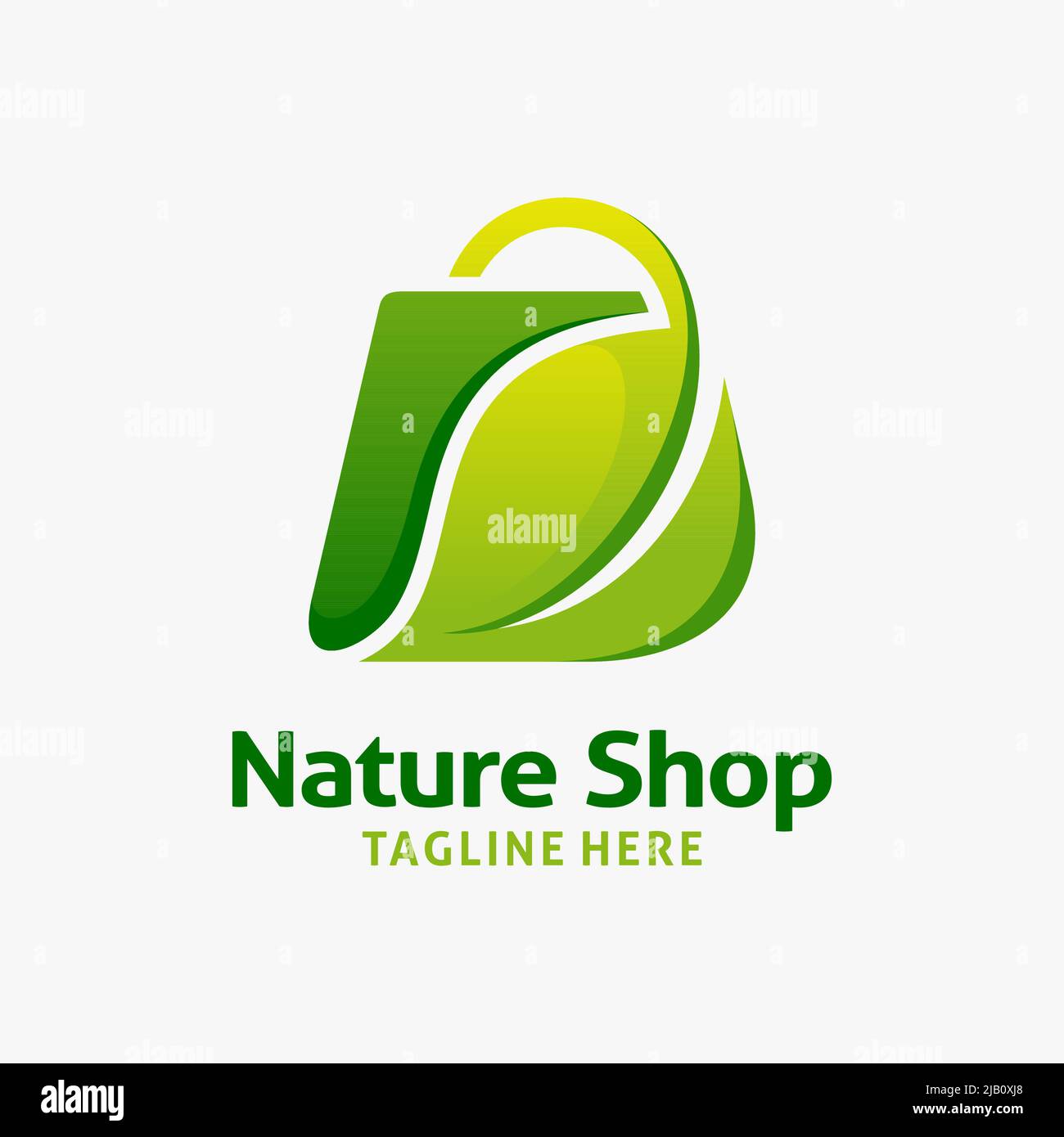 Nature shop logo design Stock Vector Image & Art - Alamy