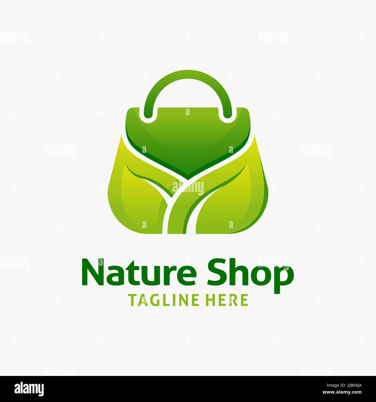 Nature shop logo design Stock Vector Image & Art - Alamy