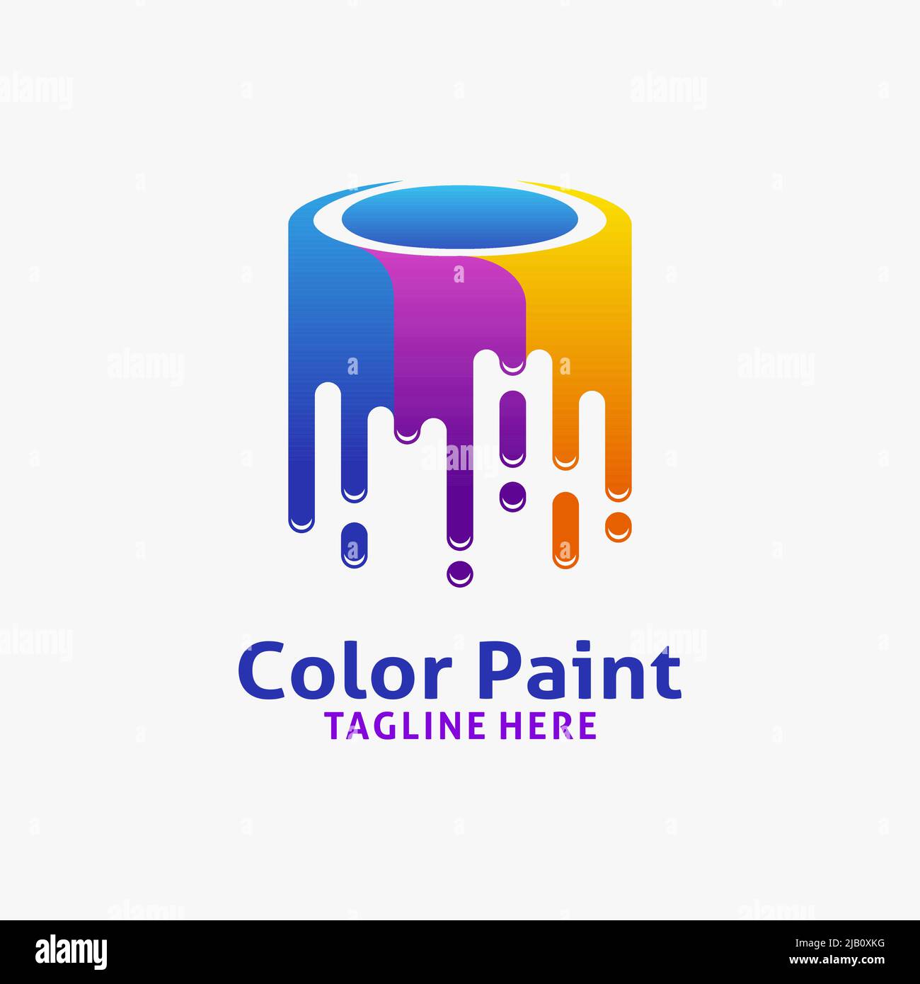 Color paint logo design Stock Vector Image & Art - Alamy