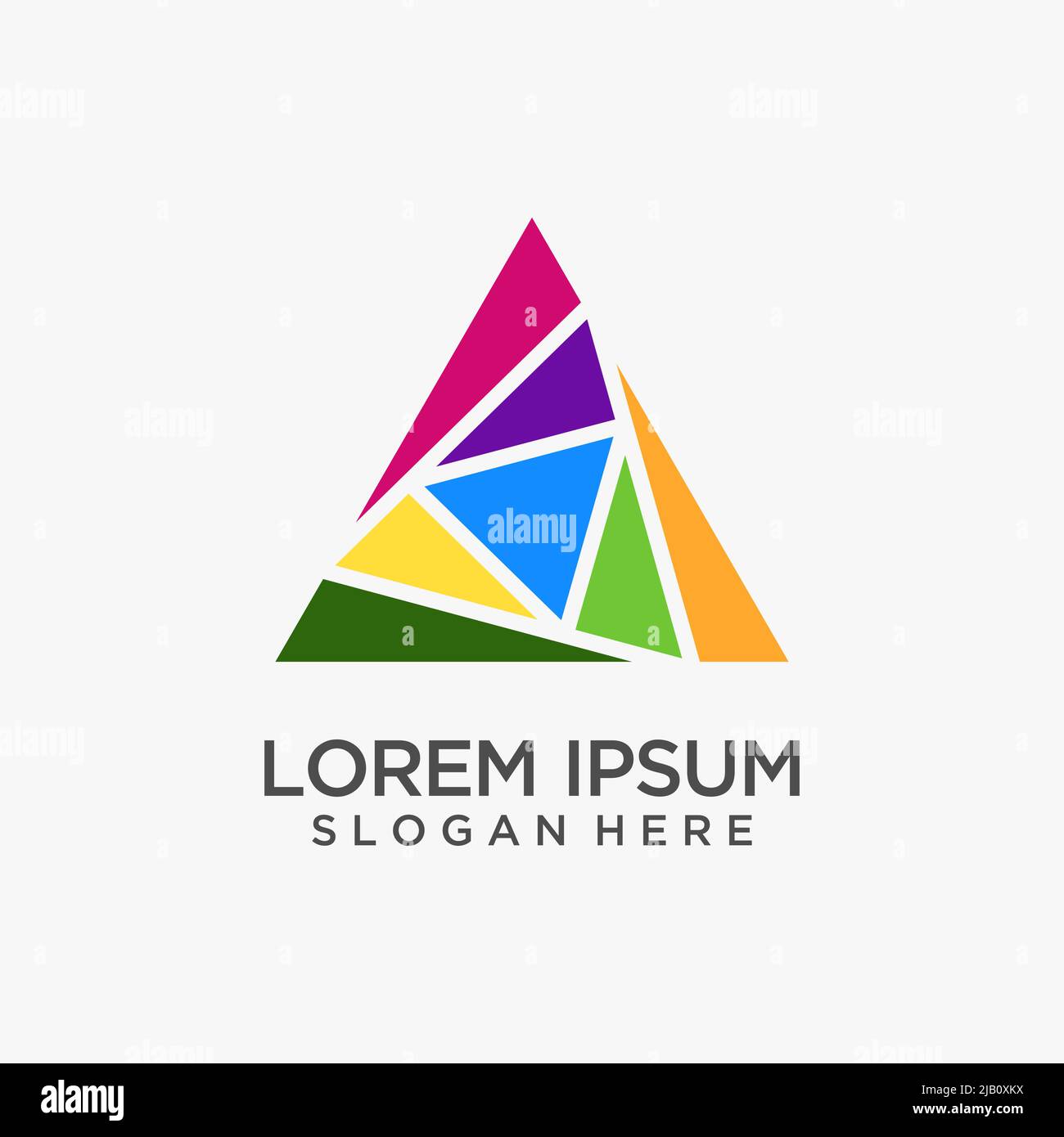 Abstract prism logo design Stock Vector Image & Art - Alamy