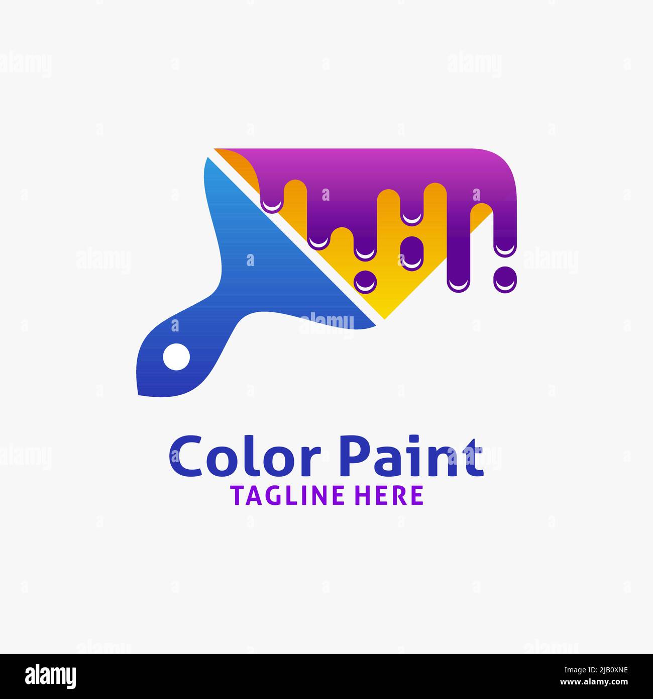 Color paint logo design Stock Vector Image & Art - Alamy