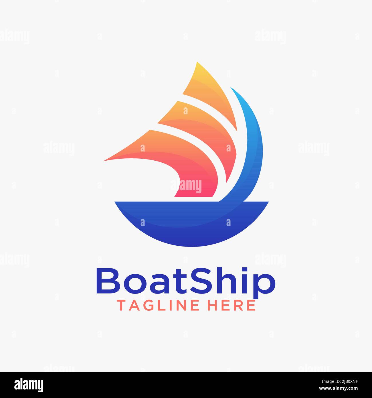 Creative ship logo design Stock Vector Image & Art - Alamy