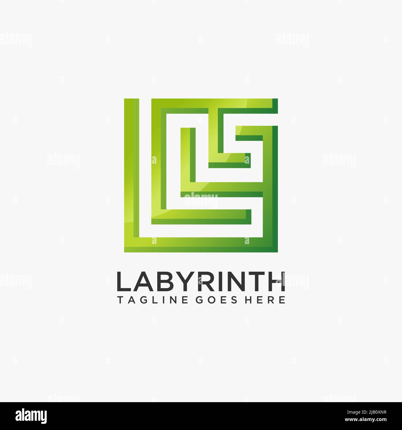 Labyrinth logo design Stock Vector Image & Art - Alamy