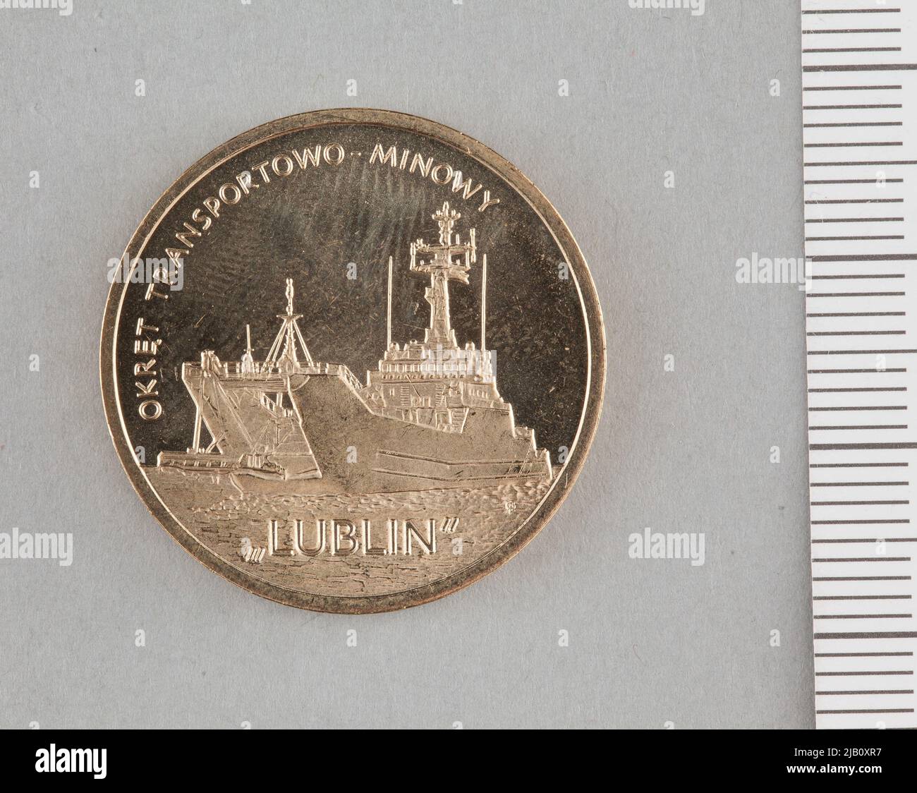 Polish Republic, 2 zlotys, Polish ships transport and mining ship ...