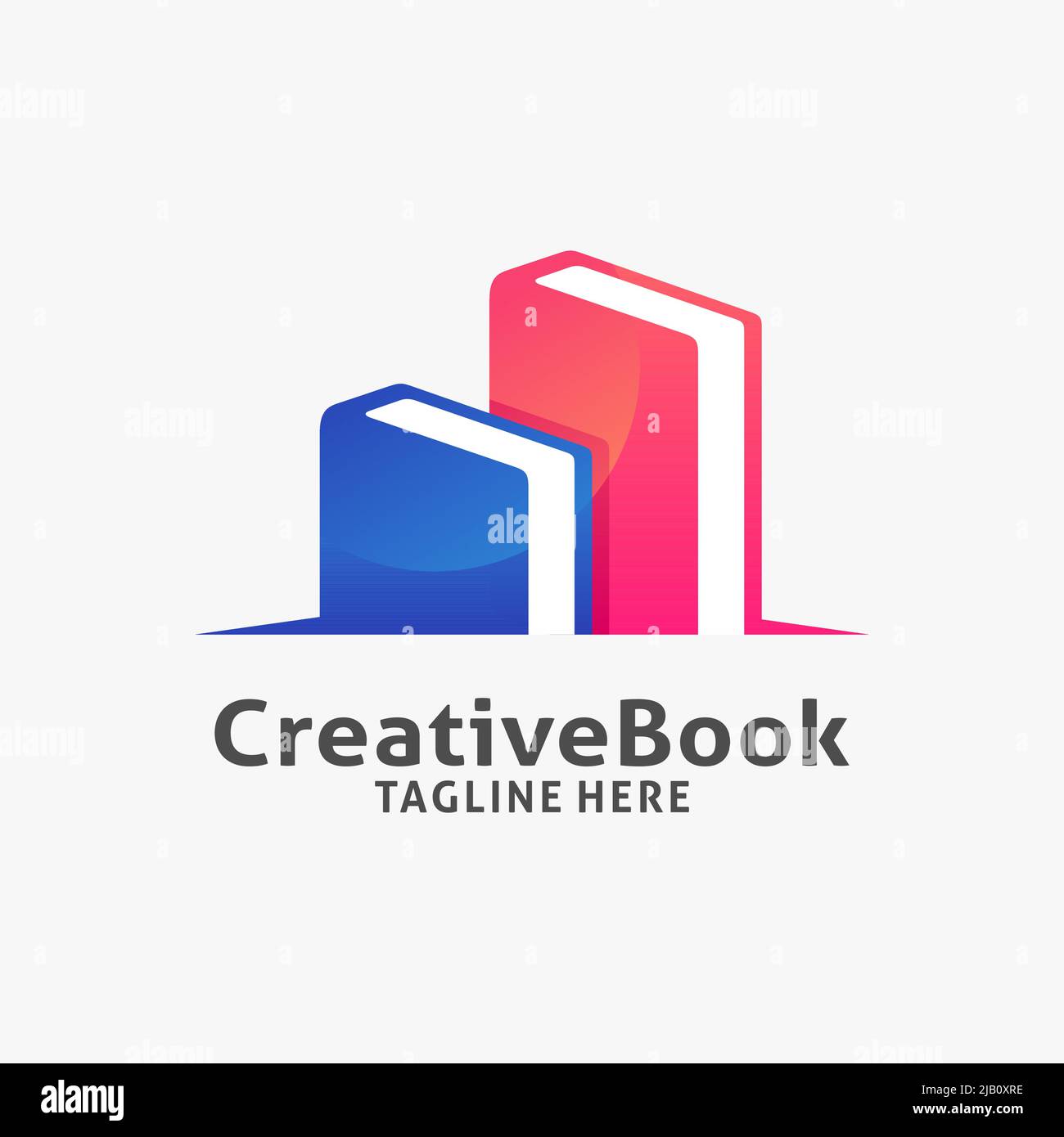 Creative book logo design Stock Vector Image & Art - Alamy