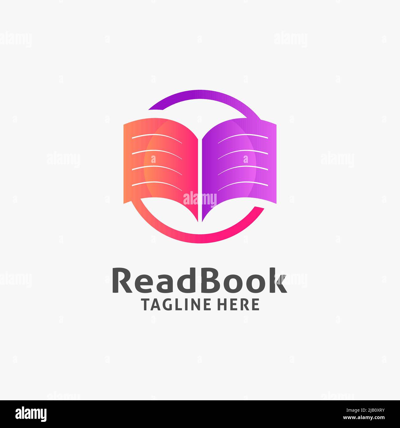 Creative book logo design Stock Vector Image & Art - Alamy