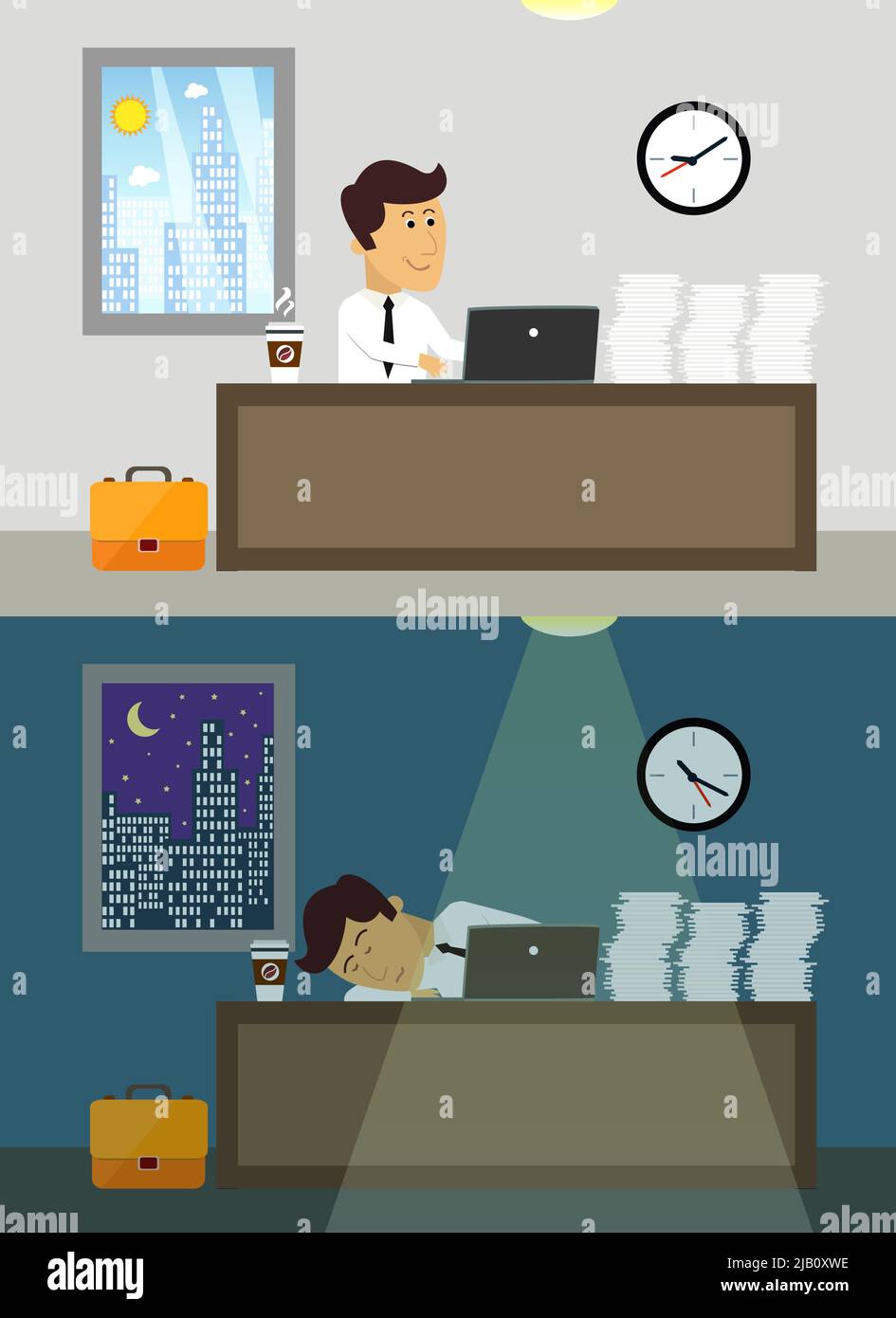 Awake personnel Stock Vector Images - Alamy