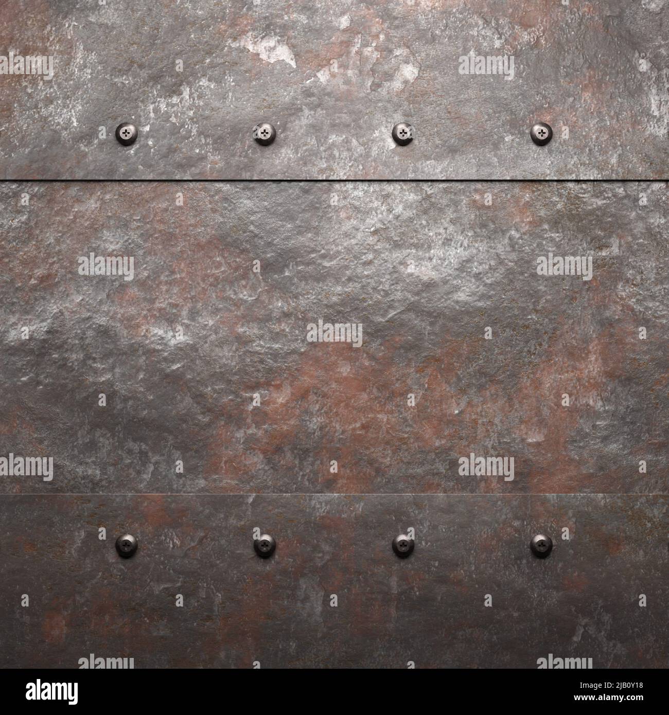 Steel textured metal sheet with heavy rust. 3d illustration Stock Photo ...