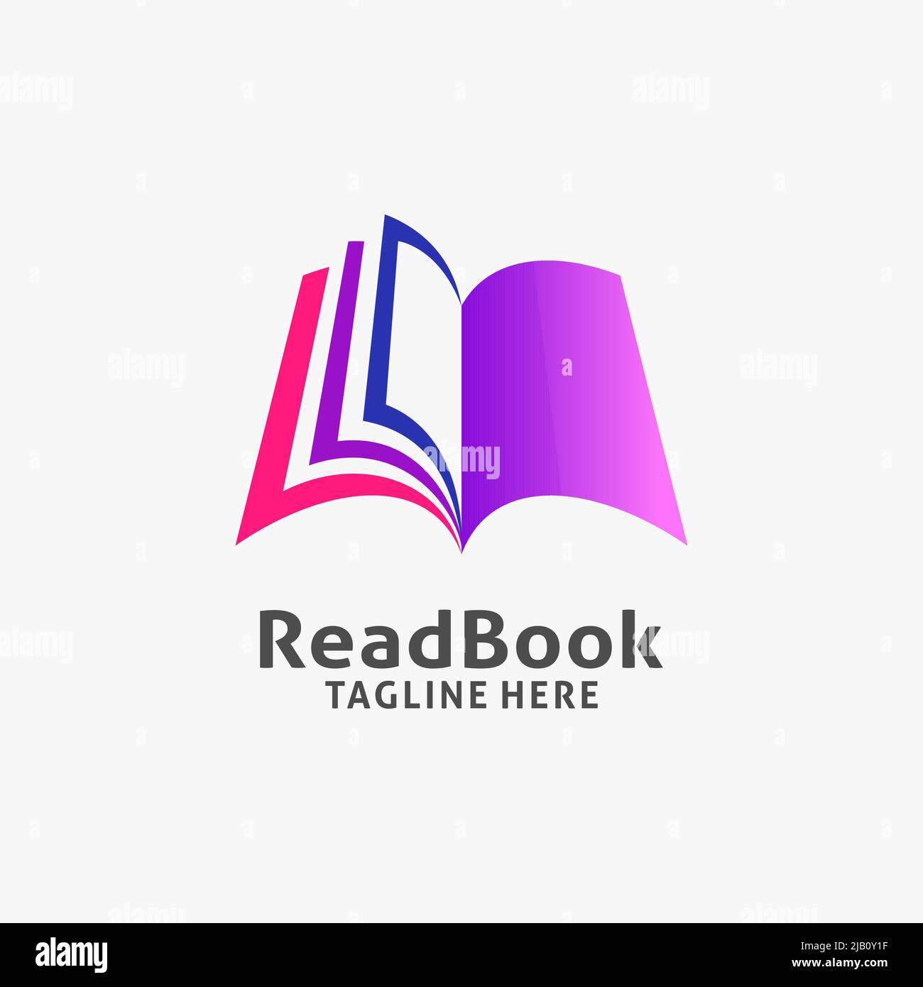Creative book logo design Stock Vector Image & Art - Alamy