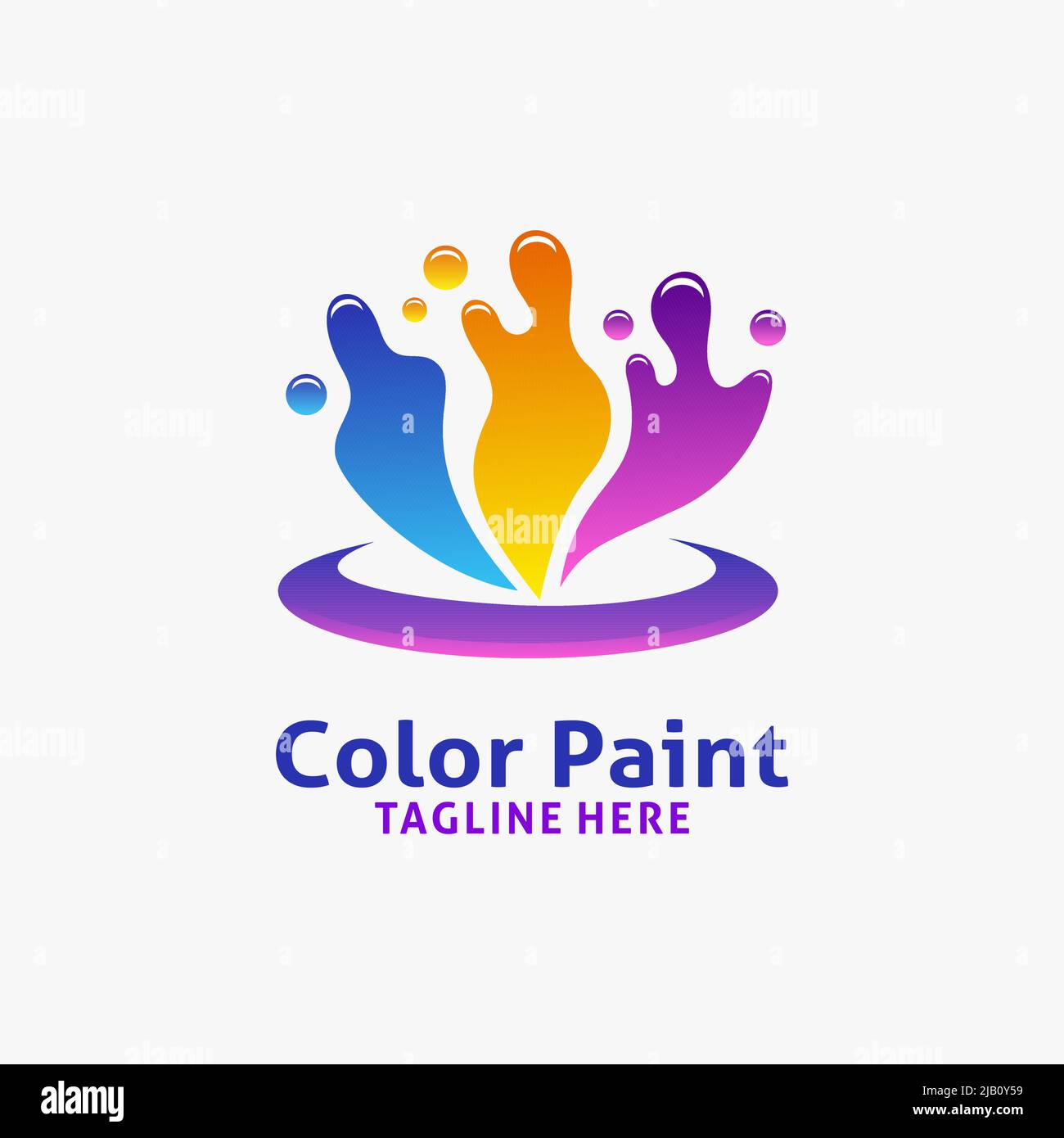 Color paint logo design Stock Vector Image & Art - Alamy
