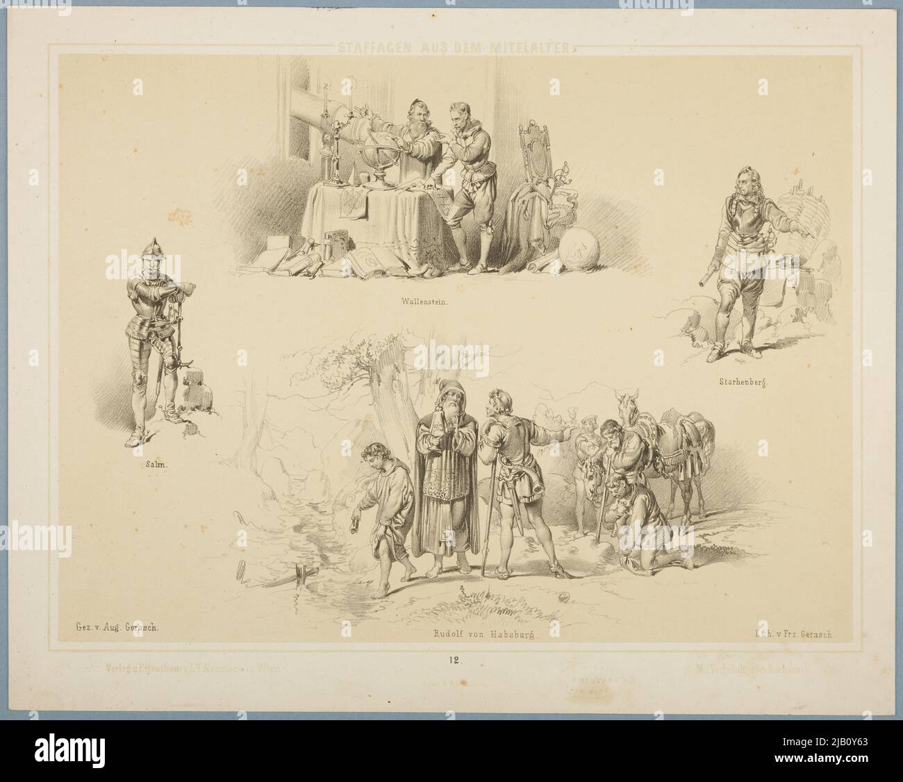 Staffage from the age of the age. Historical Scenes Sashed, Fraz (1826 ...