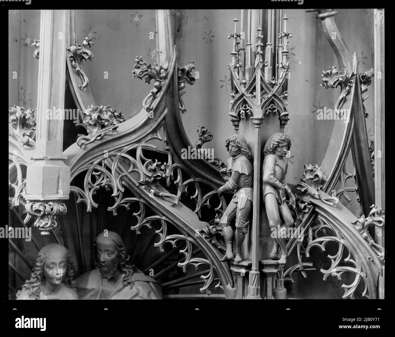 Krakow St. Mary's Church the main altar of Wita Stwosz; A fragment of ...