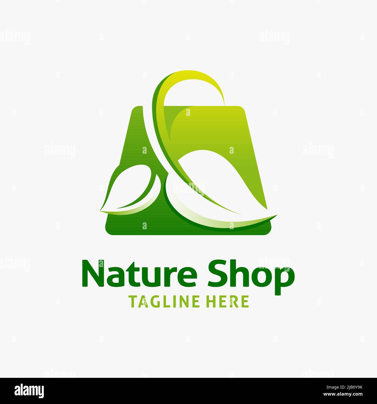 Nature shop logo design Stock Vector Image & Art - Alamy