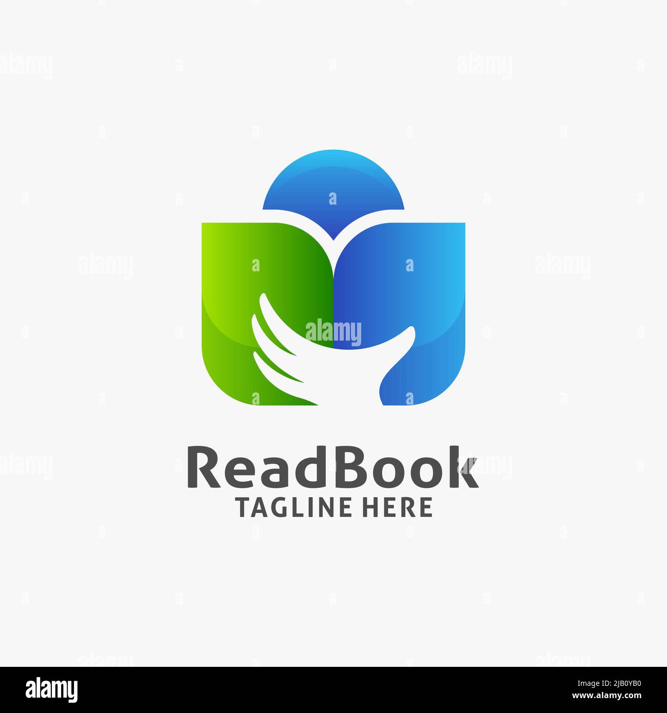 Reading book logo design Stock Vector Image & Art - Alamy