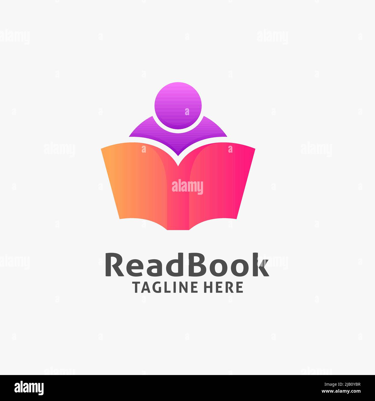 Reading logo design Cut Out Stock Images & Pictures - Alamy