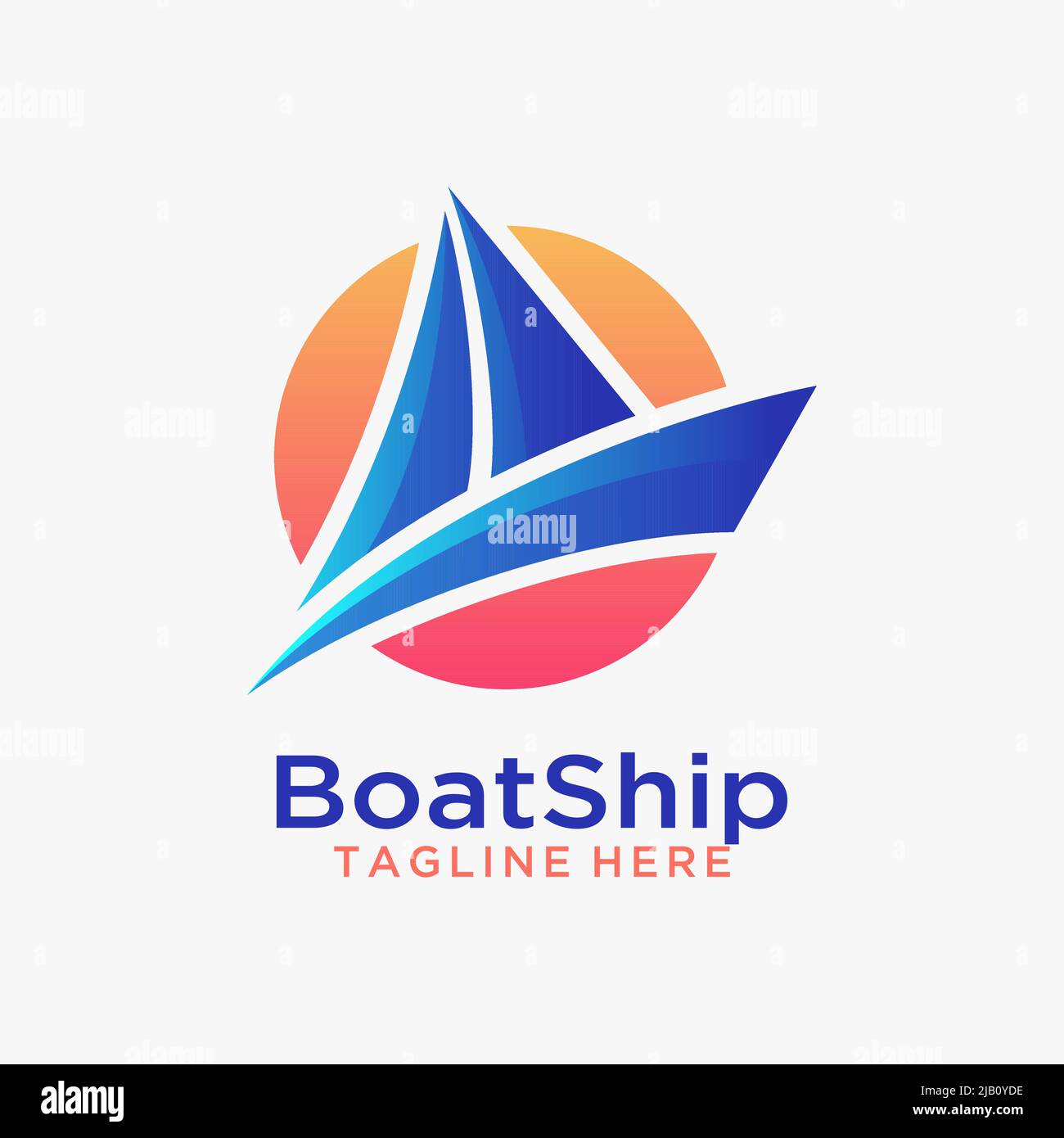 Creative ship logo design Stock Vector Image & Art - Alamy