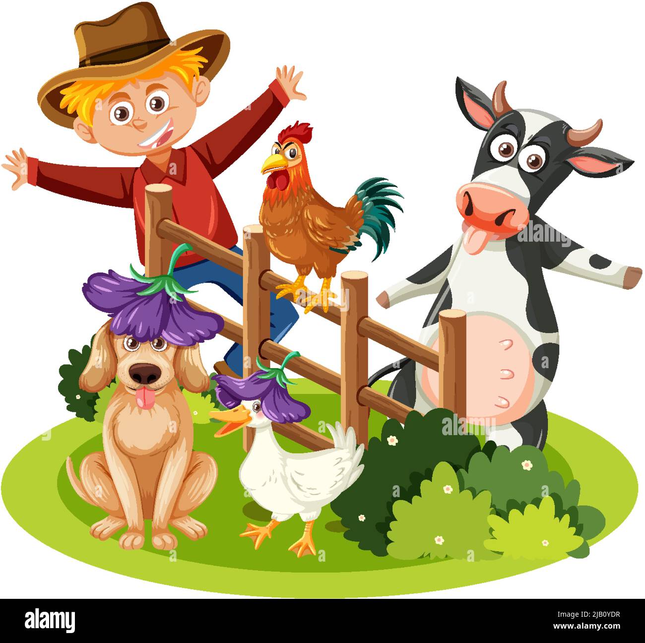 Happy Farmer Clipart