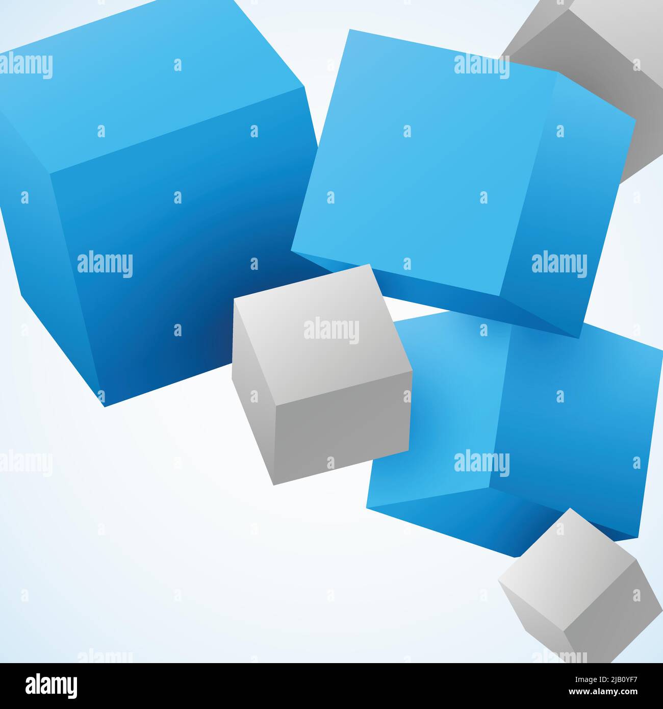Abstract 3d flying cubes background vector illustration Stock Vector ...