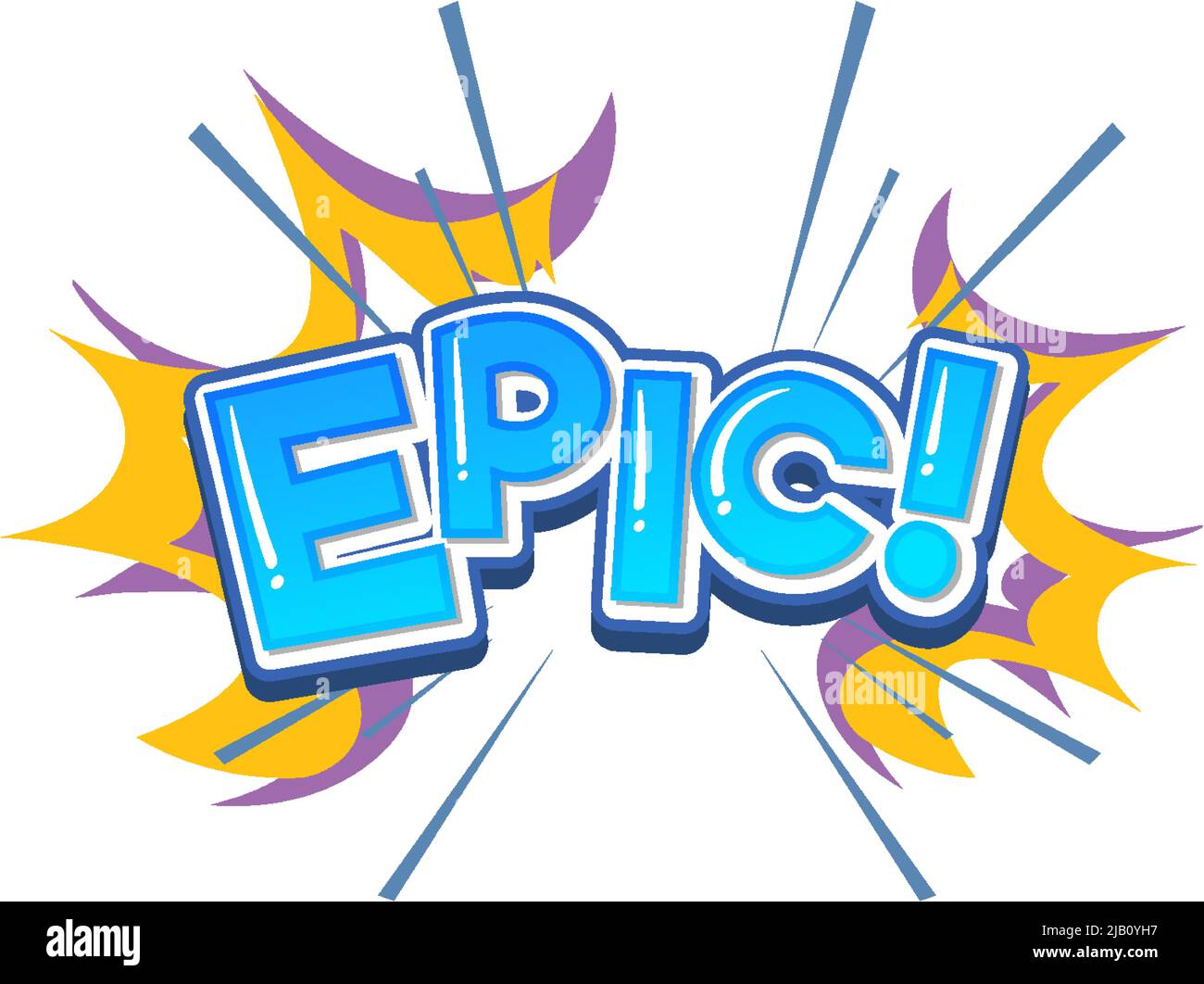 Epic word expression icon illustration Stock Vector Image & Art - Alamy