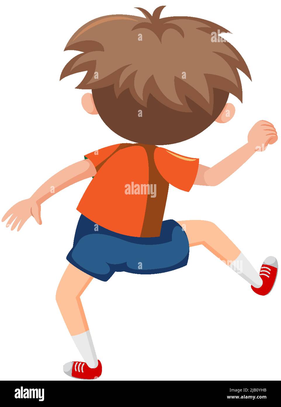 Education cartoon kids walking back Stock Vector Images - Alamy
