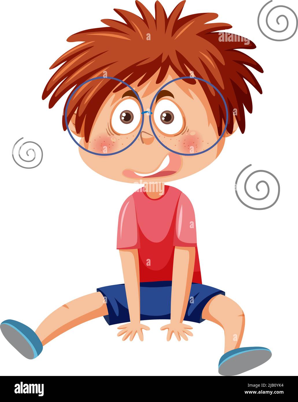 Confused boy cartoon character illustration Stock Vector Image & Art ...