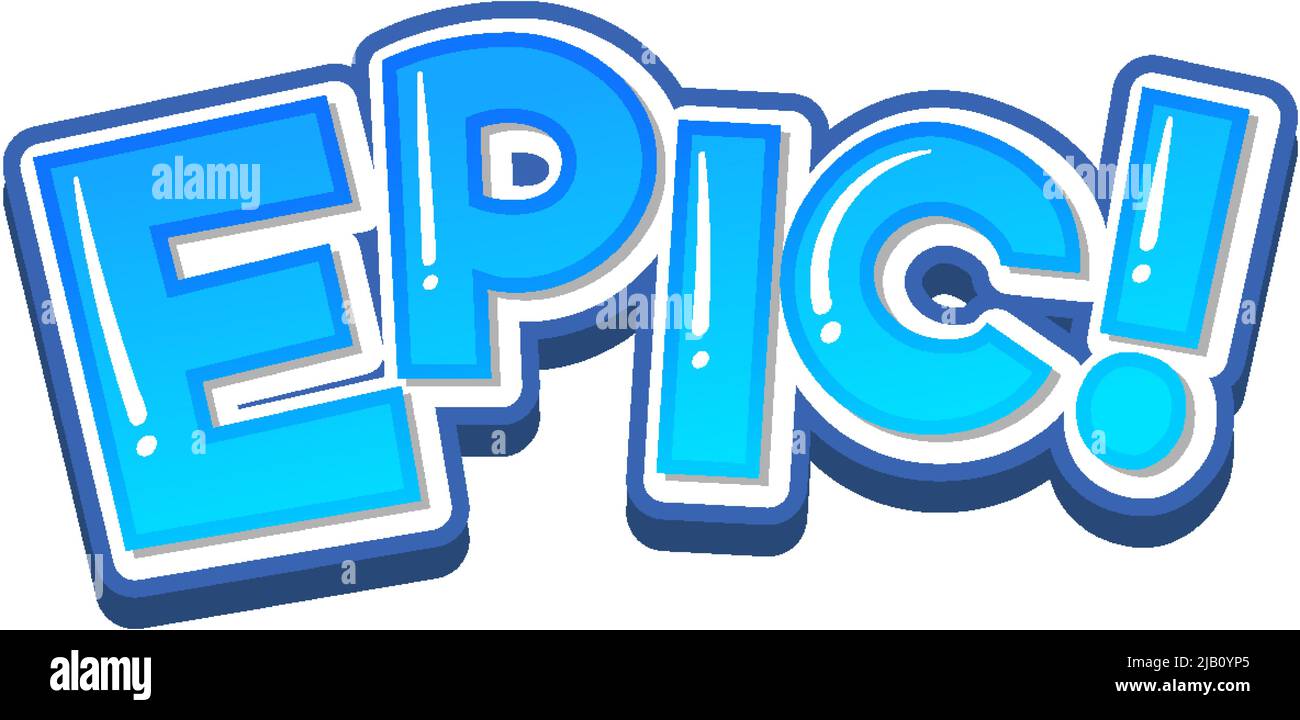 Epic word art Stock Vector Images - Alamy