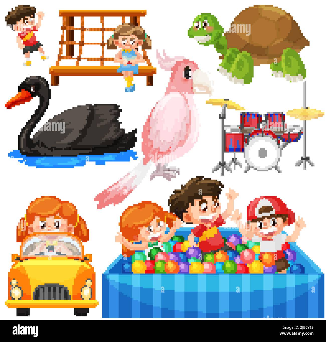 Youth playing drums Stock Vector Images - Alamy