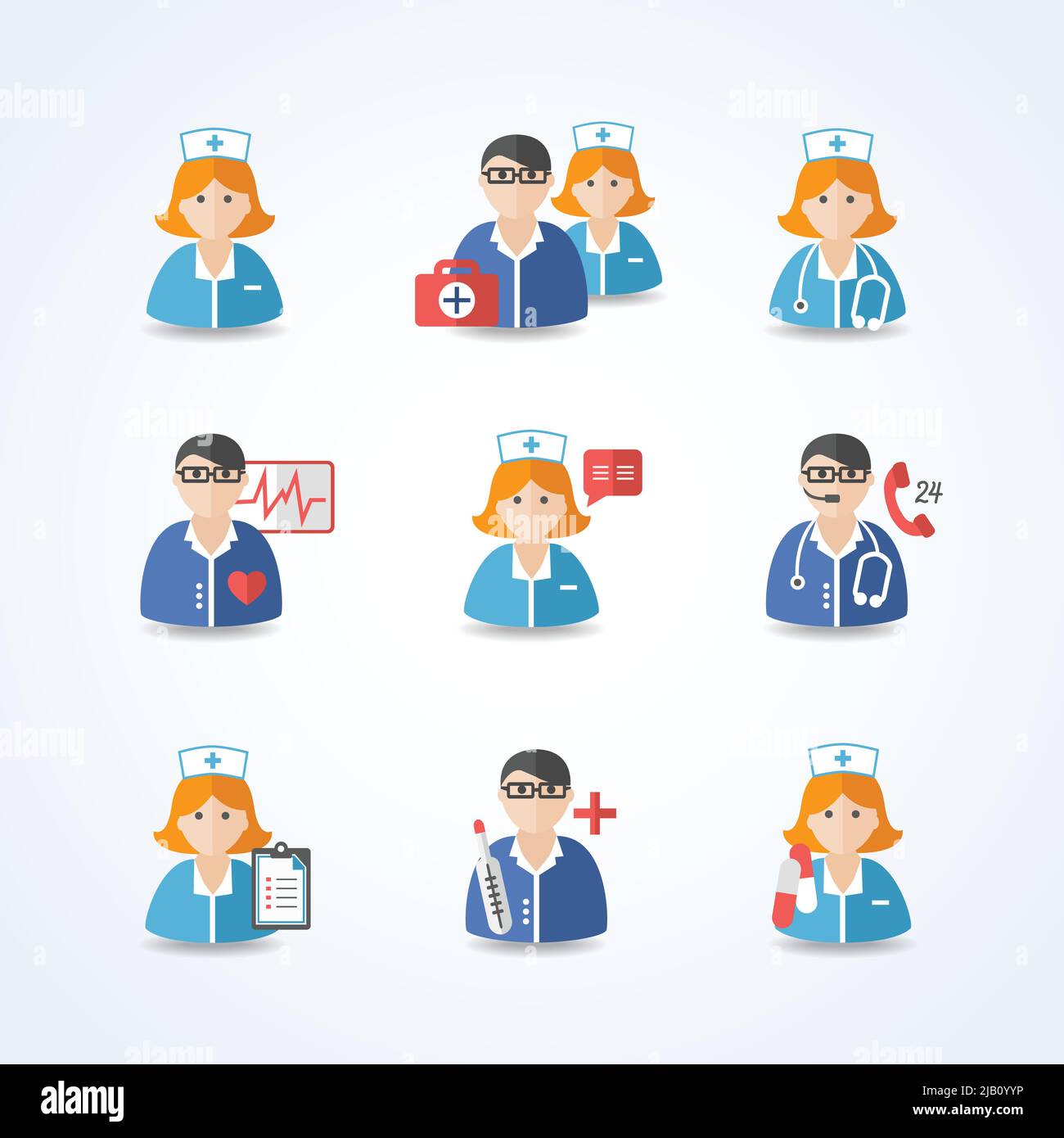 Healthcare worker vector vectors hi-res stock photography and images ...