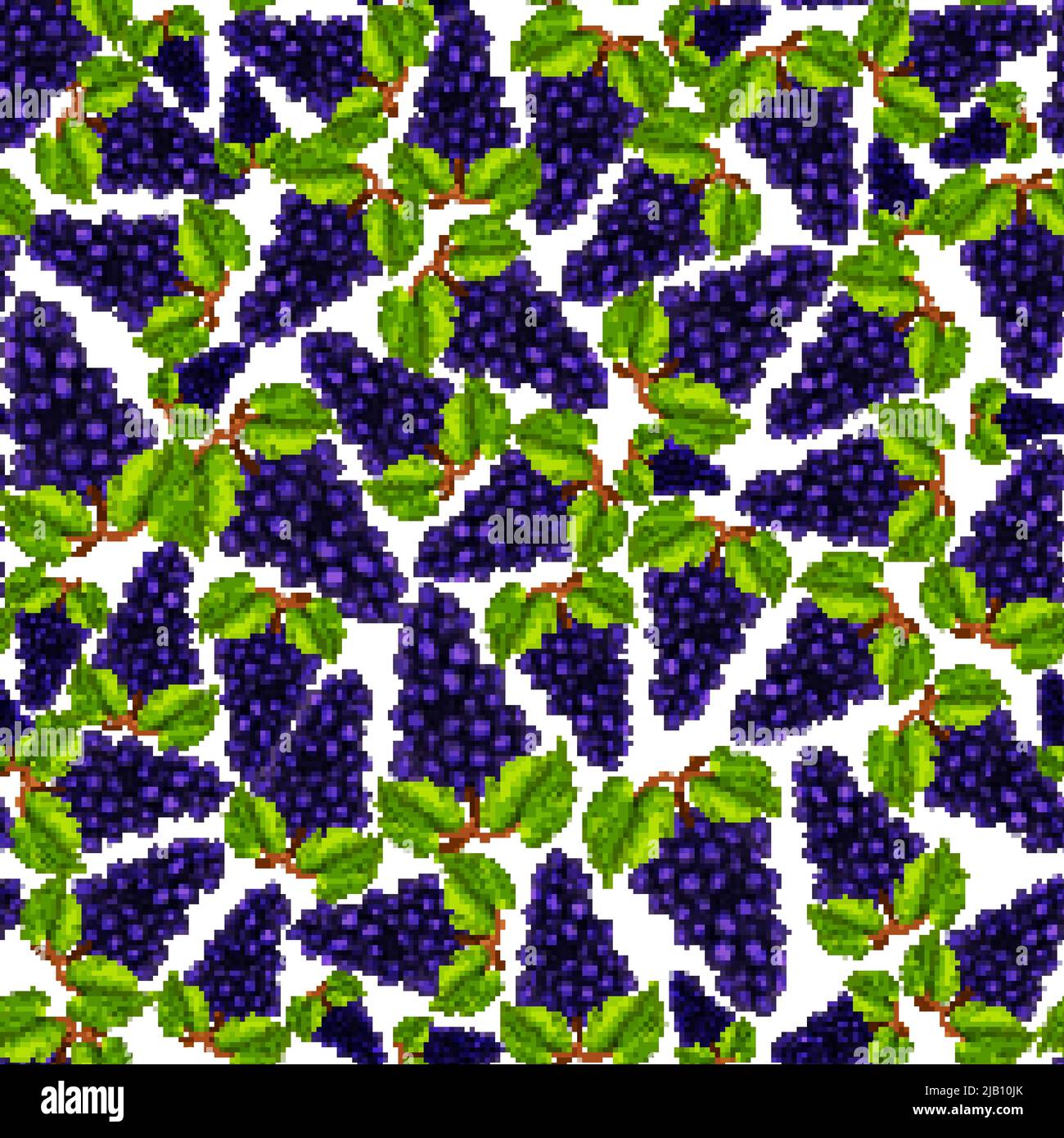 Seamless natural organic sweet grapes fruit pattern hand drawn sketch ...