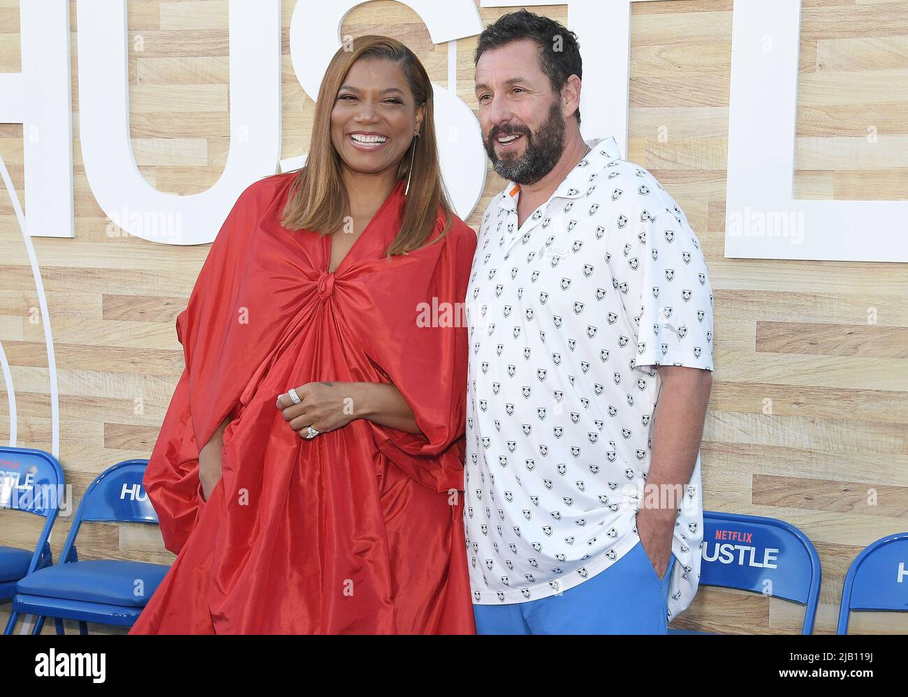 (L-R) Queen Latifah and Adam Sandler at Netflix's HUSTLE Los Angeles ...