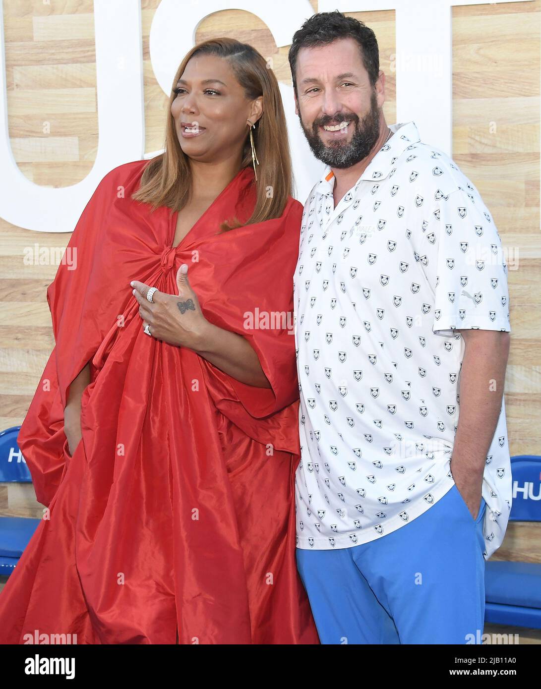 (L-R) Queen Latifah and Adam Sandler at Netflix's HUSTLE Los Angeles ...