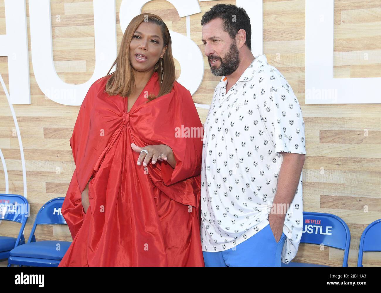 (L-R) Queen Latifah and Adam Sandler at Netflix's HUSTLE Los Angeles ...