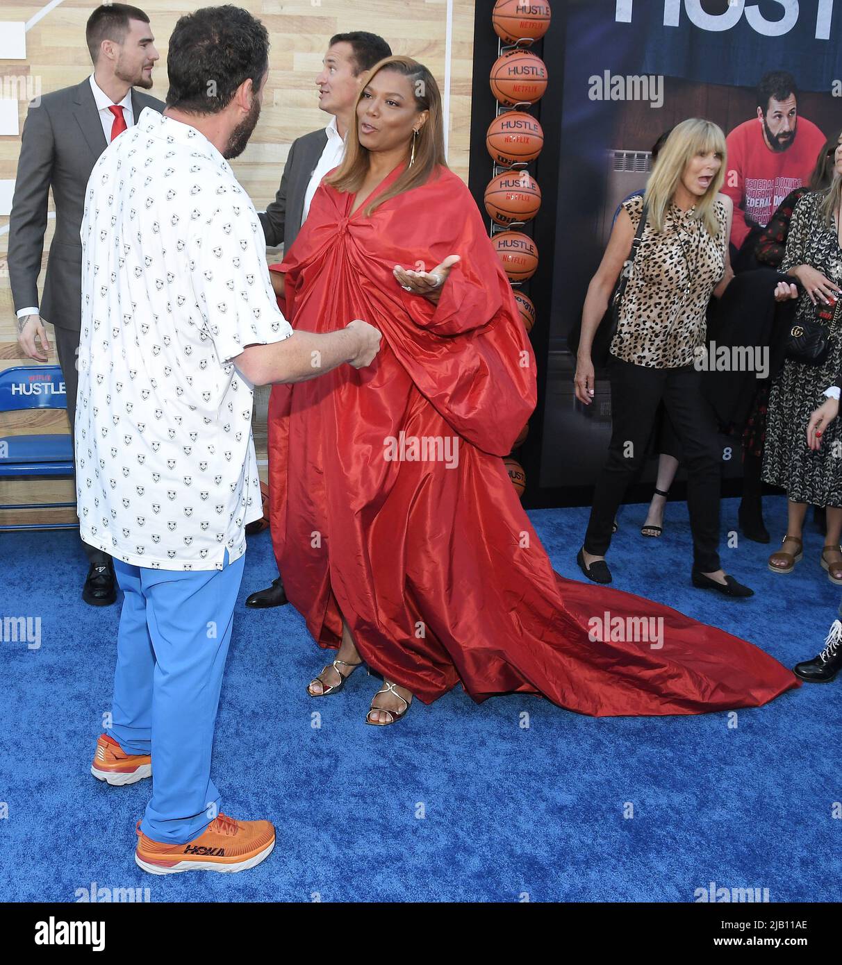 Los Angeles, USA. 01st June, 2022. (L-R) Adam Sandler and Queen Latifah ...